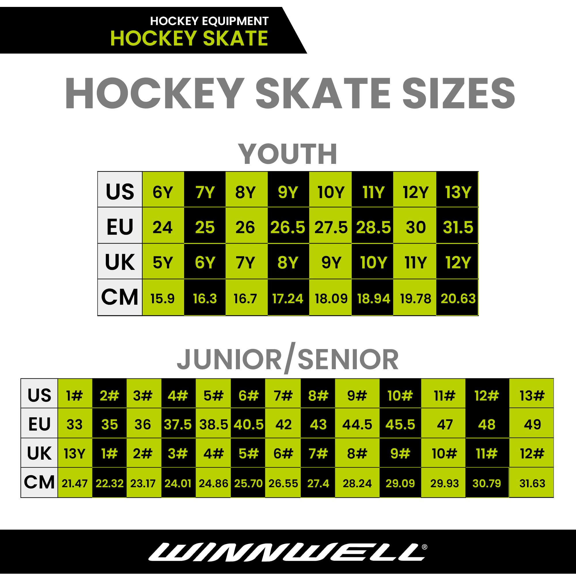Winnwell AMP300 Junior Ice Hockey Skate (Junior 1)