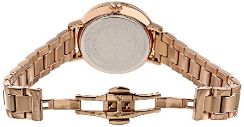 Ted Baker Women's TE4107 "Vintage Glam" Rose-Gold Tone Stainless Steel Rhinestone-Accented Watch