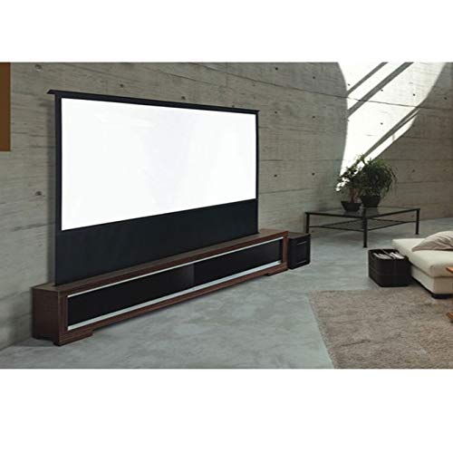 WUDILU 92 inch 16:9 Floor Rising Electric Anti Light Motorized Projection Screen for Short Throw Projector