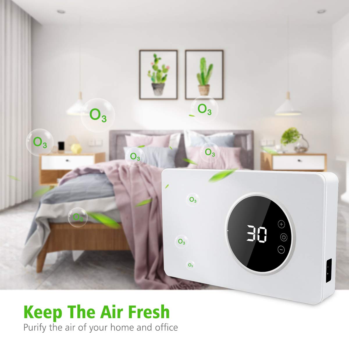 WSTA Portable Ozone Purifier,600mg/h Multipurpose Ozone Machine for Air, Water, Food, Home,Room,Office