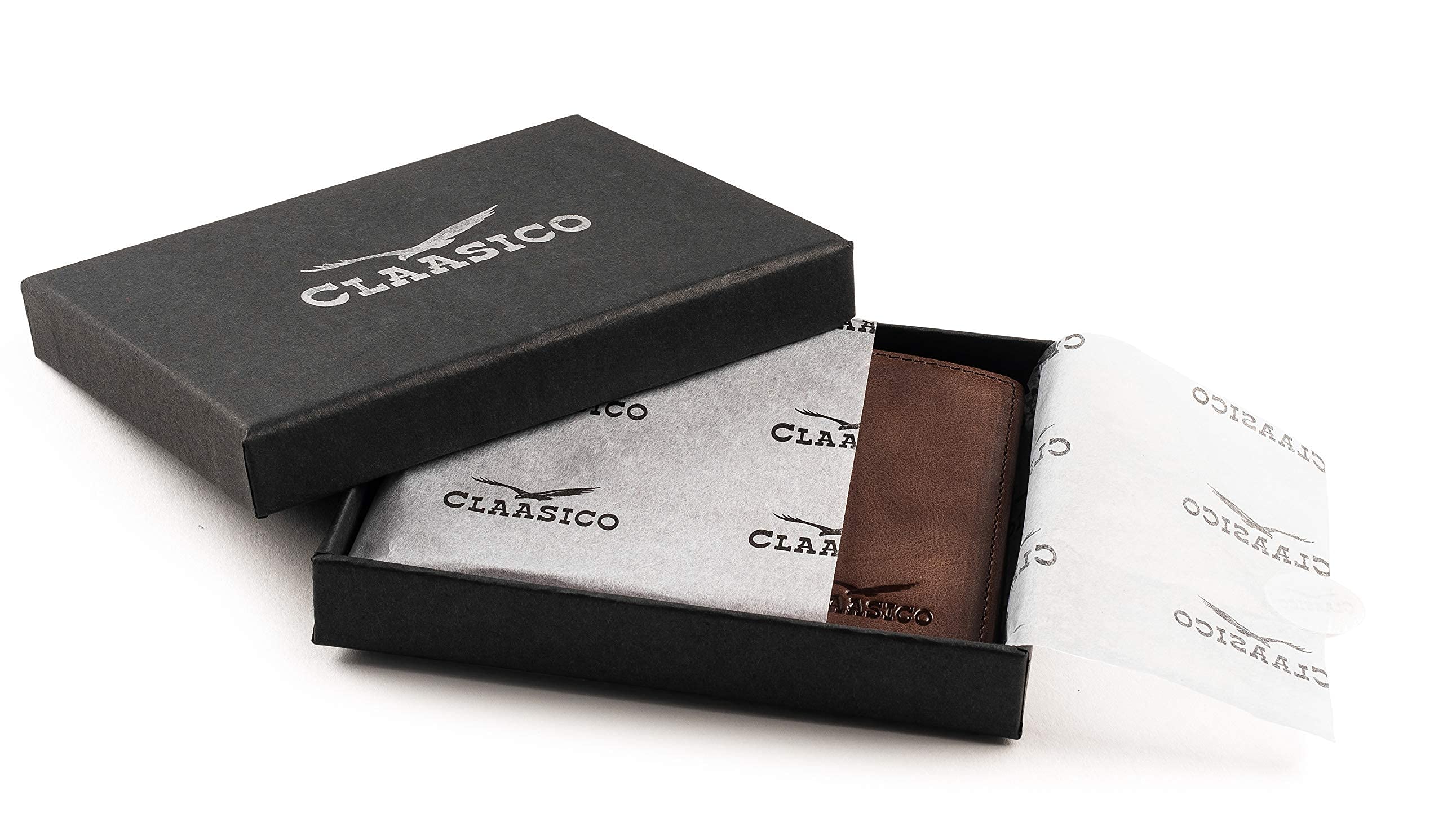 Wallet for Men’s - Genuine Leather Slim Bifold RFID Wallet - Gift for Men Packed in Stylish Gift Box