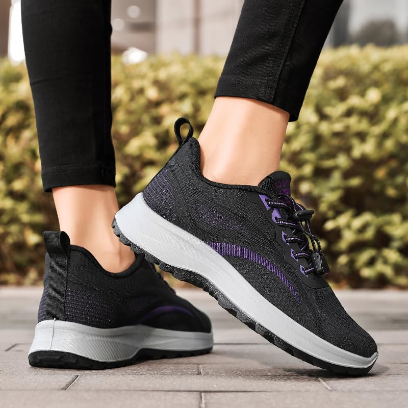 Womens Running Shoes Lightweight Fashion Casual Walking Athletic Sneakers Black
