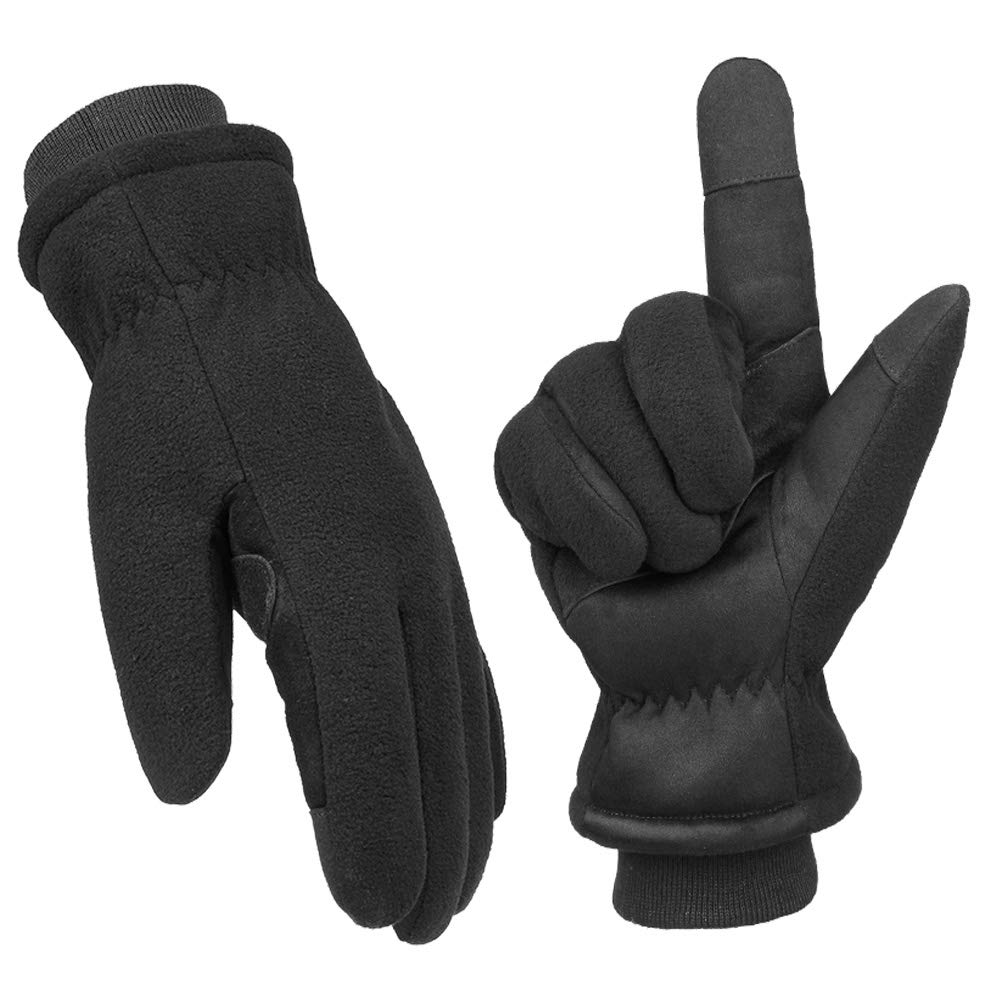 Winter Gloves with Touch Screen Fingers, Warm Gloves with Thermal Lining for Men and Women