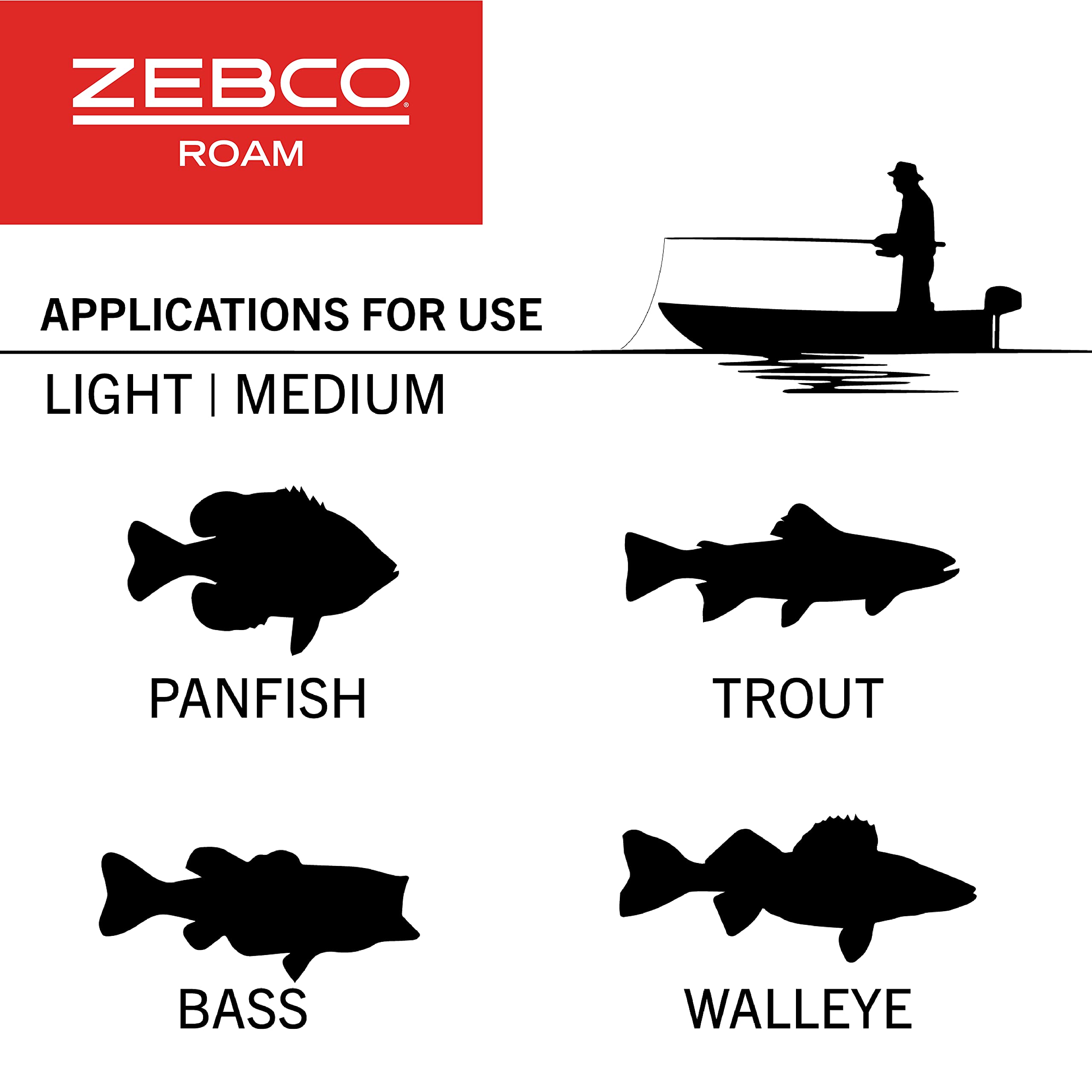 Zebco Roam Spincast Fishing Reel, Size 30 Reel, Changeable Right or Left-Hand Retrieve, Pre-Spooled with 10-Pound Zebco Fishing Line, Stainless Steel Front Cover, Blue