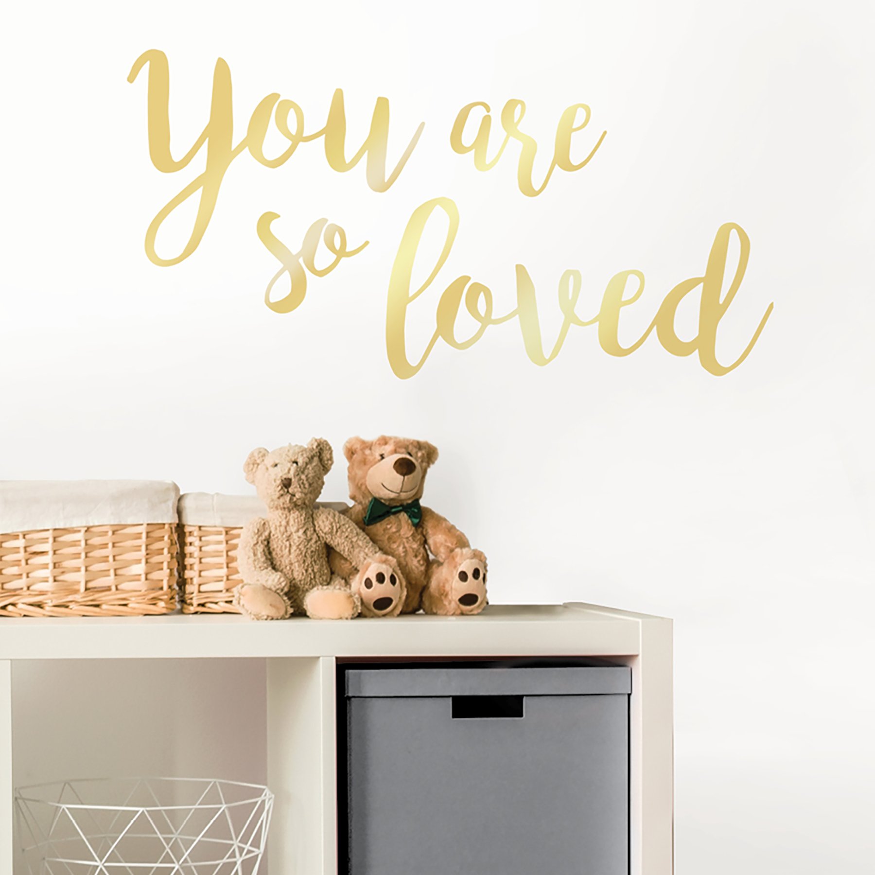 WallPops WPQ2668 You are So Loved Wall Decal, Metallic