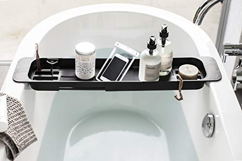 Yamazaki Home Tower Expandable Bathtub Caddy β Bathroom Tray Table Holder