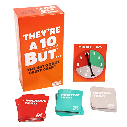 They're a 10 But...The Hot or Not Party Game - Fun Card Games for Adults by What Do You MemeĀ®