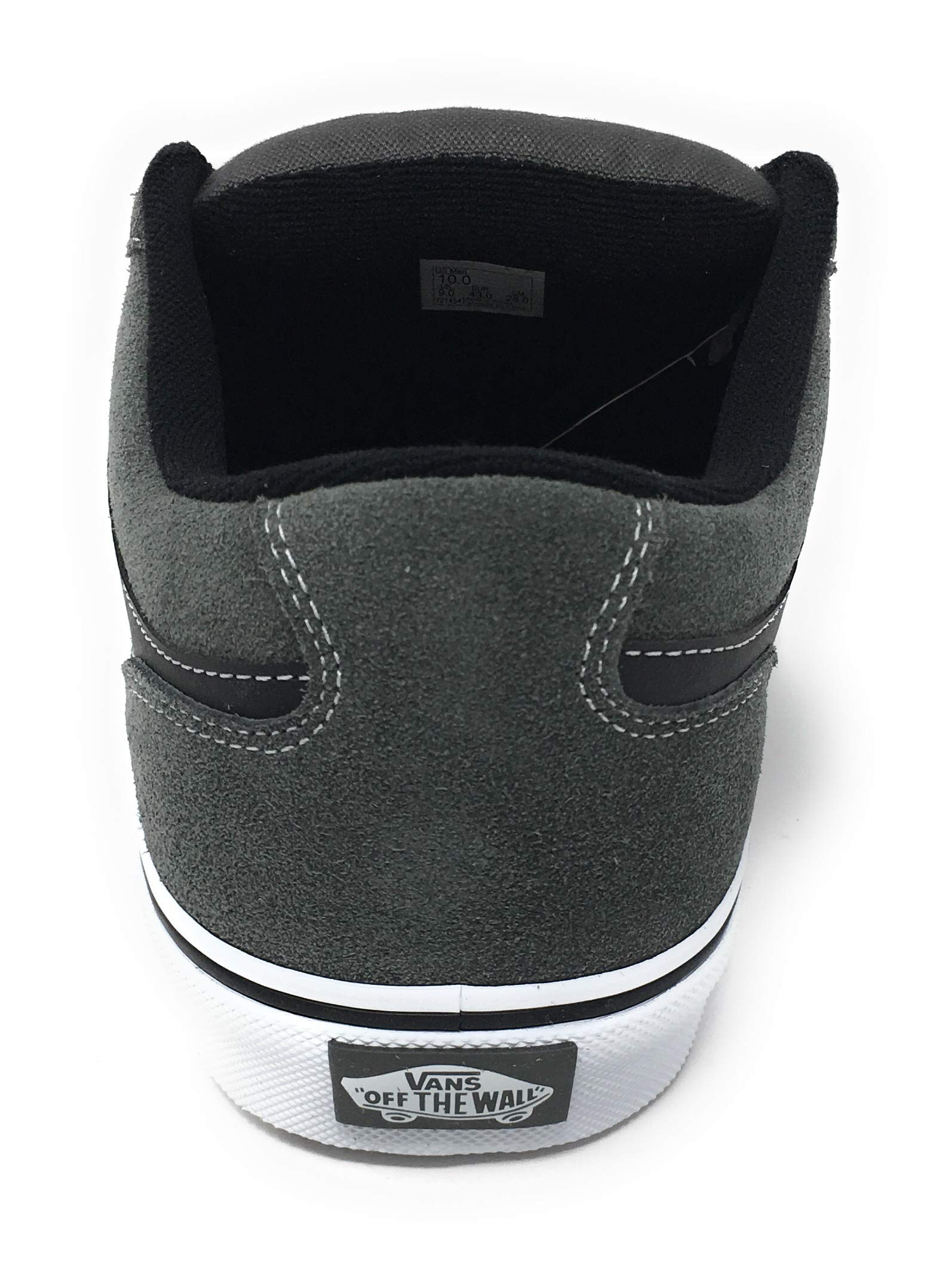 Vans Men's Bearcat Skate Shoes (10), Charcoal/White/Black
