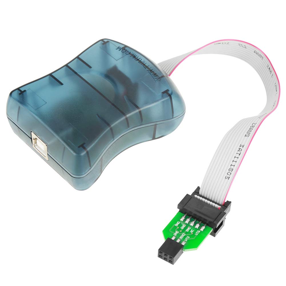 YWBL-WH AVRISP mkII Downloader Compatible with Original Programmer Supports AVR Studio, Electronic Components