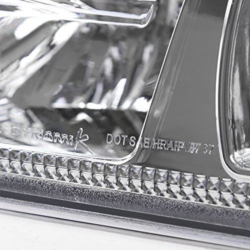 Spec-D Tuning 2LCLH-MST87-RS Ford Mustang Lx Gt Headlights W/Corner Lamps 1Pc. Chrome