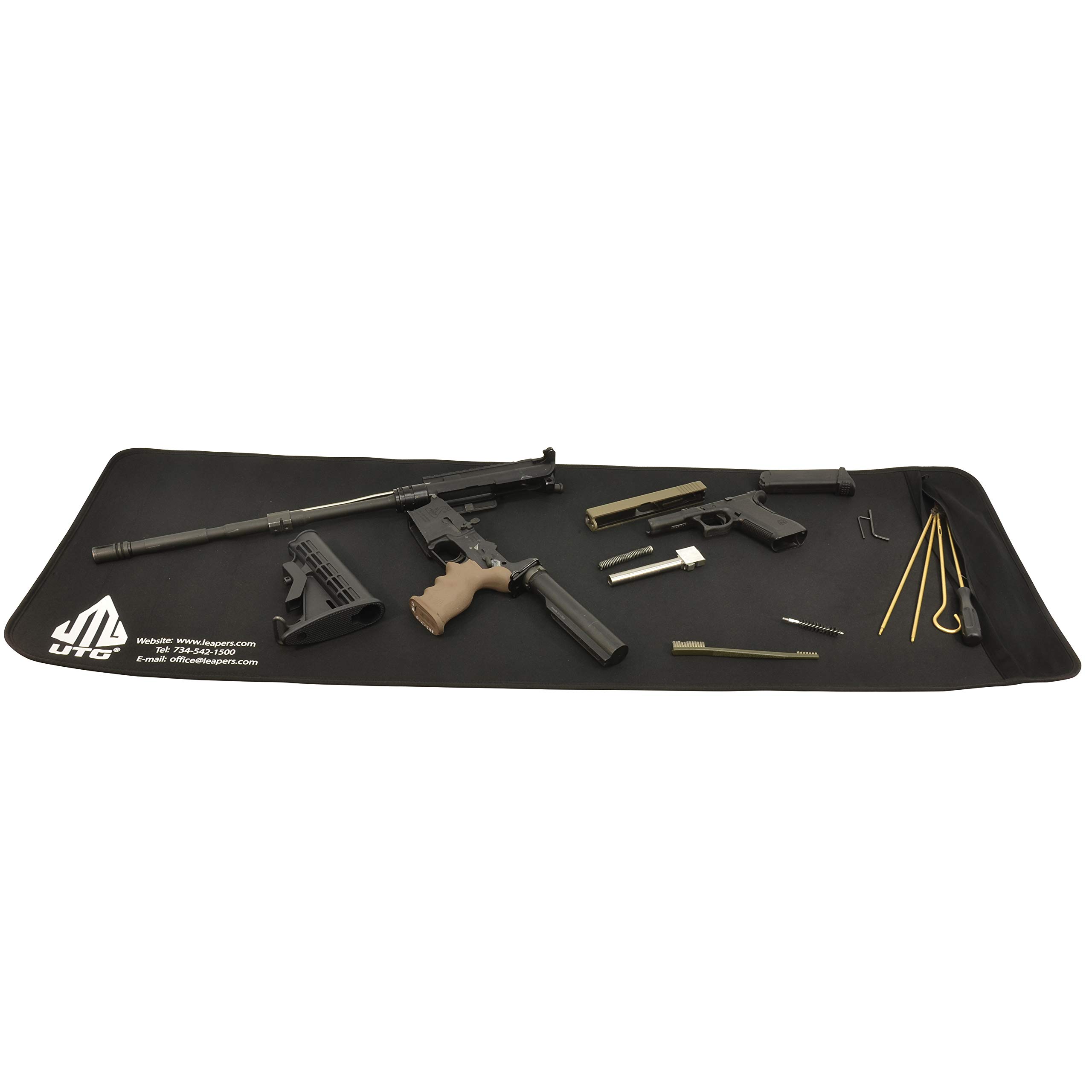 UTG 14.75" X 52" Universal Firearm Cleaning Mat - Black
