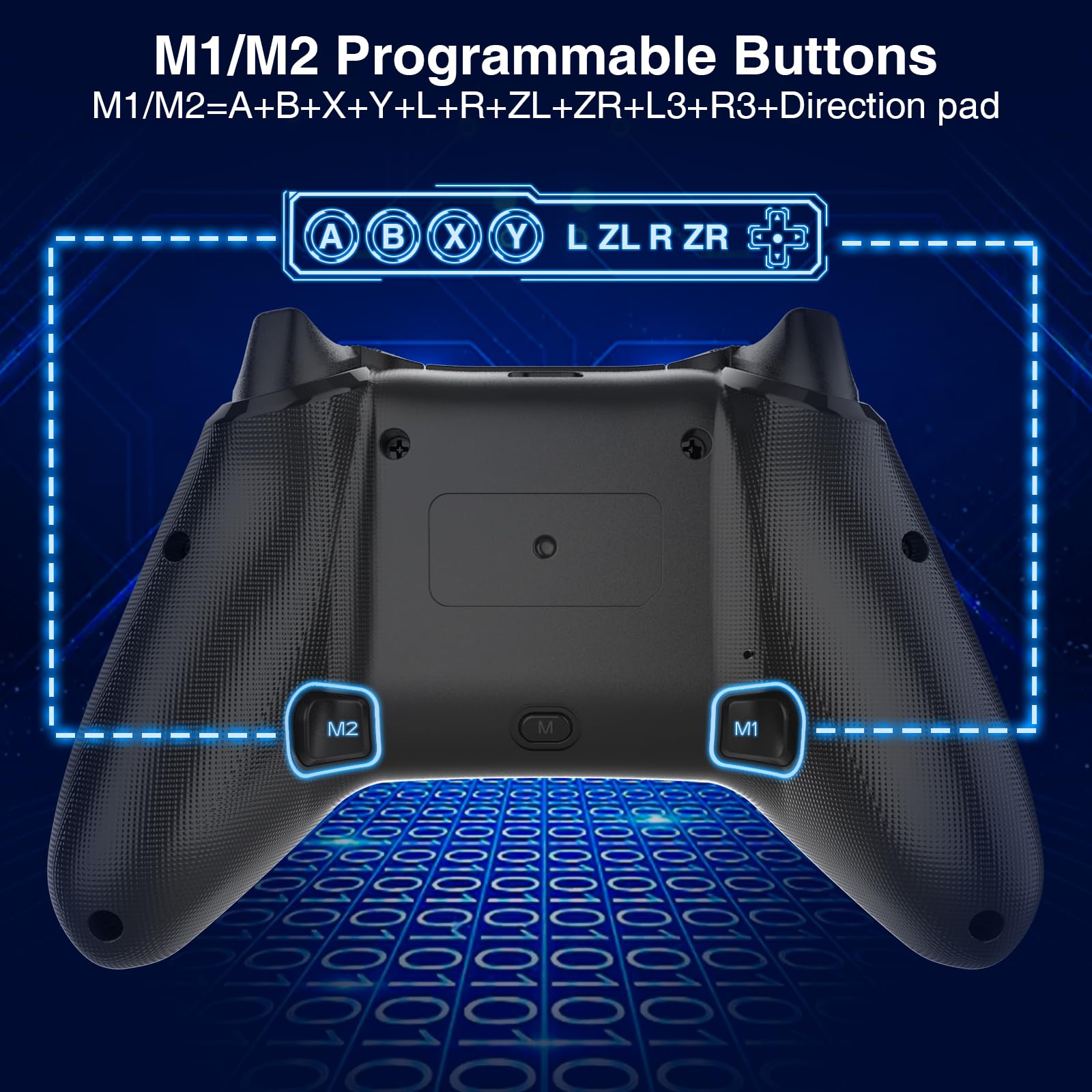 THELIFELICIOUS Wireless Controller for Xbox Series S/X, Xbox One/One S, PC, Rechargeable Gaming Controller with 2.4GHz Connection, USB Charging, LED Light