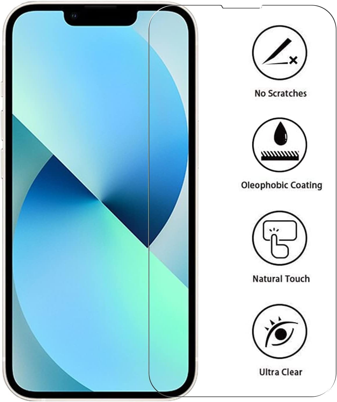 Yoyamo Screen Protector for iPhone 13 Pro Max Tempered Glass [3 Pack] Bubble Free, Anti-Scratch, Anti Fingerprints, Ultra Transparent