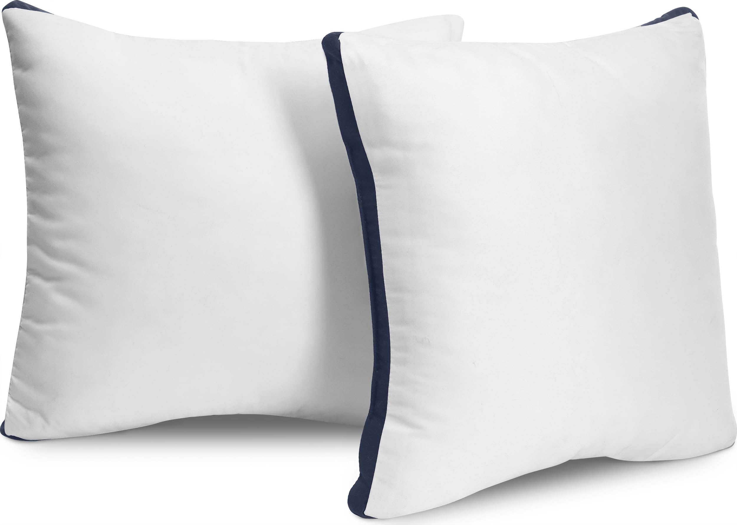 Utopia Bedding Throw Pillow Insert 20 x 20 Inches (White), Set of 2 Gusseted Decorative Bed and Couch Pillows, Cushion Sham Stuffer for Sofa