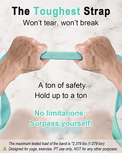 Tumaz Yoga Mat Strap [MAT NOT Included] (2 Sizes) with Extra Thick & Comfy Delicate Texture, Adjustable Yoga Mat Carrier
