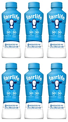 WESTERNMBY Fairlife UFM Milk 2% Reduced Fat Variety Pack, 14 Fl Oz, Total 6 bottles (6 bottles plain) 84.0 Fl Oz