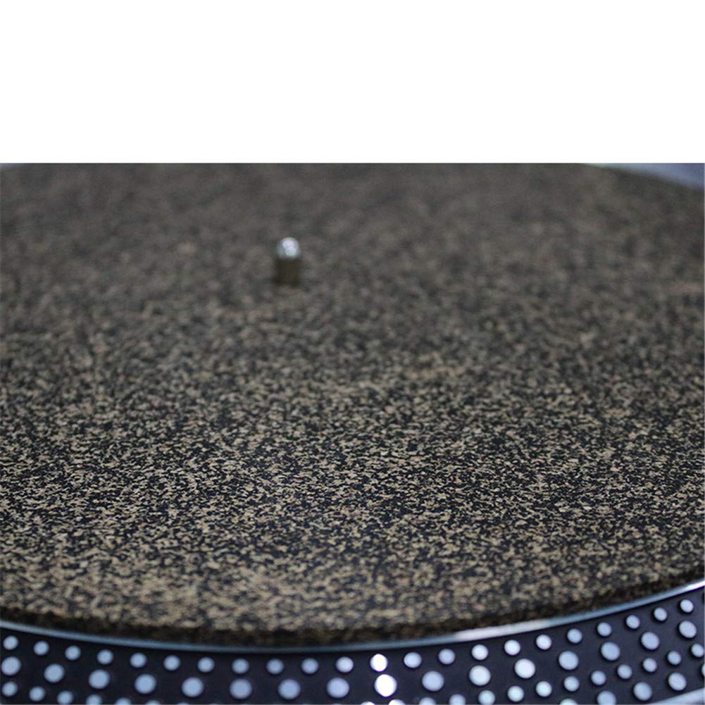 Turntable Slip Mat Rubber Cork β Anti Static 1/8 thick Vinyl Record Player Slipmat by Record-Happy. A Basic and Defining Upgrade for The Demanding Audiophile. Improves Sound Quality and Reduces Noise