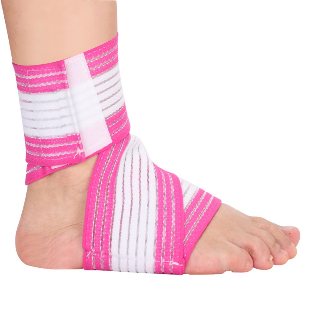 Sport Unisex Ankle Brace Compression Strap, Fitness Adjustable Elastic Breathable Support Non Slip Loop Sleeve Ankle Support Wraps for Ankle Sprain, Plantar Fasciitis, Injury Recovery