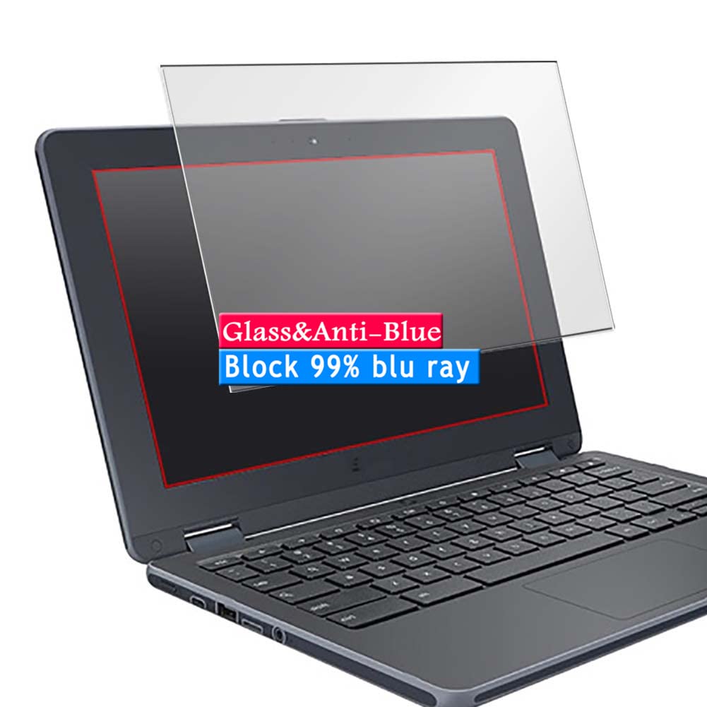 Vaxson Anti Blue Light Tempered Glass Screen Protector, compatible with ASUS Chromebook C204 / C214-BW0029 11.6" Visible Area, 9H Film Protectors [ Not Full Coverage ]