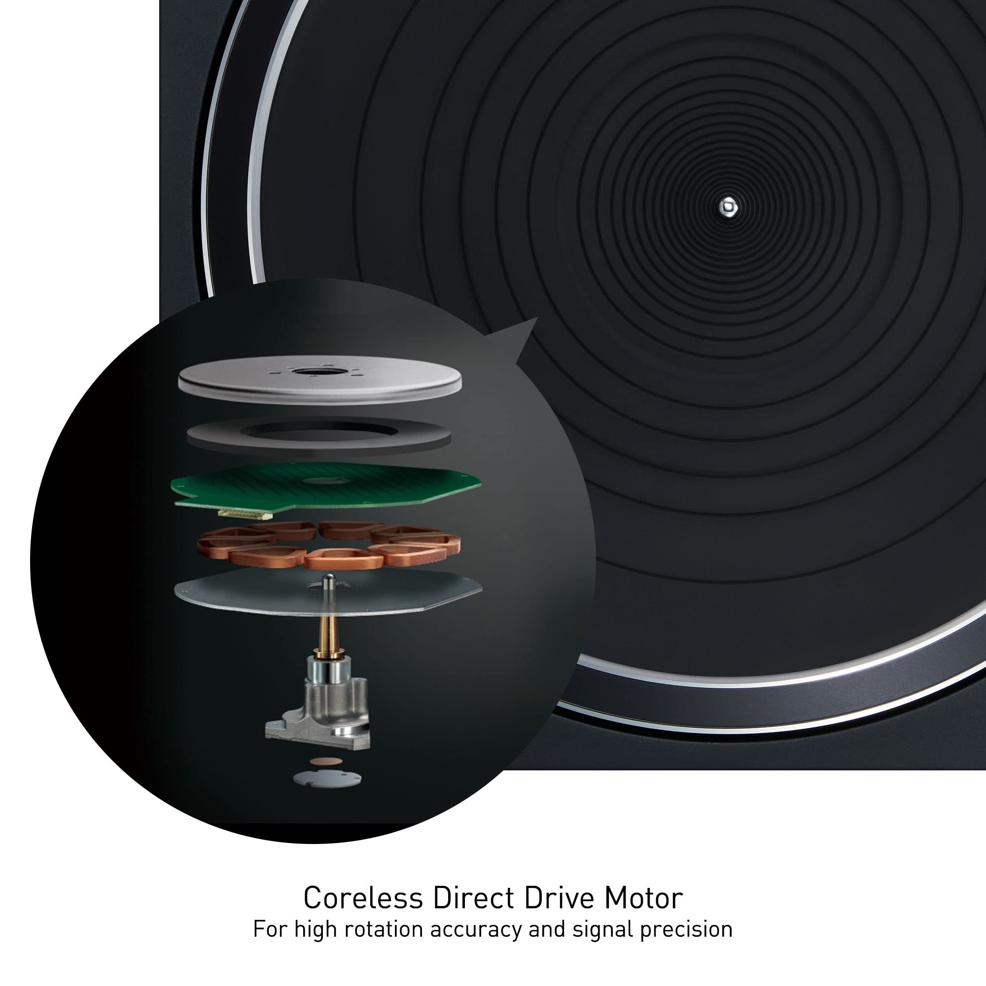 Technics Turntable, Premium Class HiFi Record Player with Coreless Direct, Stable Playback, Audiophile-Grade Cartridge and Auto-Lift Tonearm, Dustcover Included β SL-100C, Black (SL-100C-K)