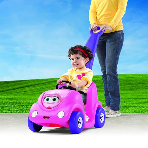 Step2 Push Around Buggy Kids Push Car, Ride On Car with Seat Belt and Horn, Toddlers 18 - 36 Months, Max Weight 50 lbs., Easy Storage, Ideal Stroller Substitute, Pink
