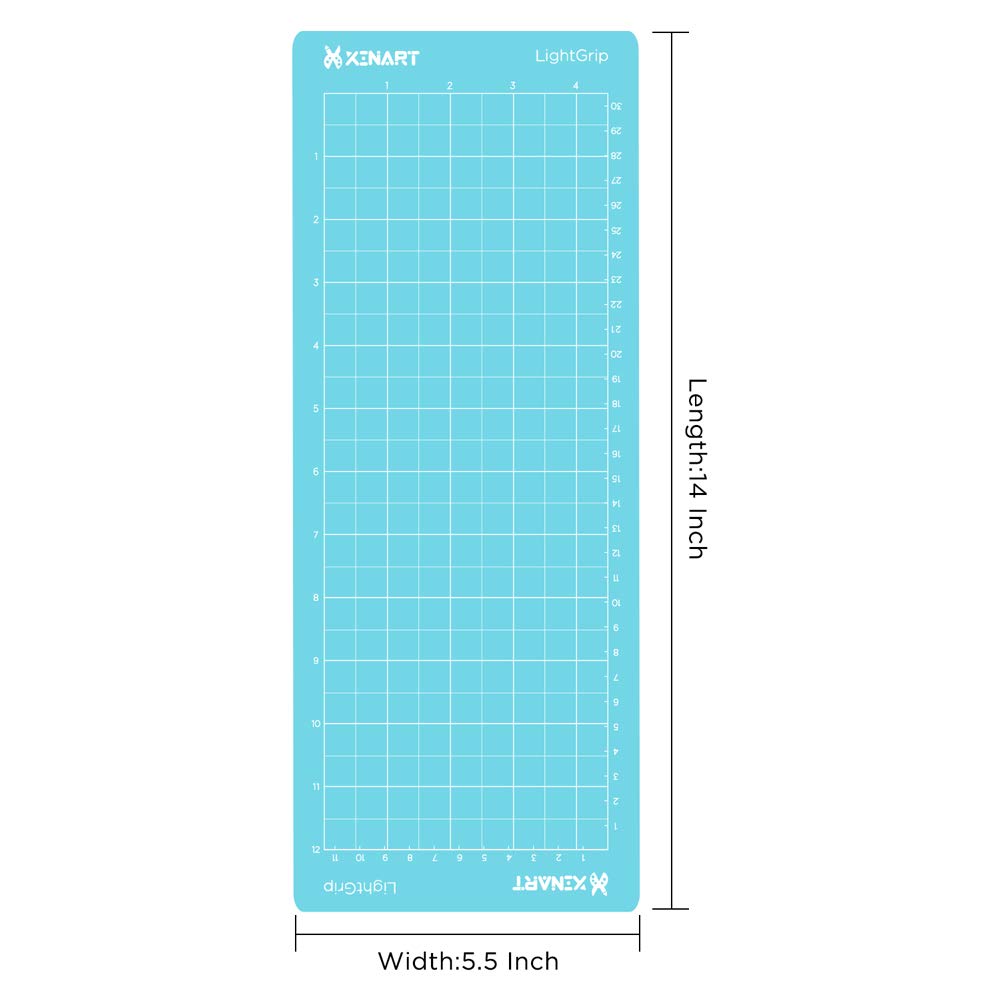 Xinart StandardGrip Cutting Mat for Cricut Joy(4.5x12 Inch, 3 Mats) Standard Adhesive Replacement Cutting Mats Compatible with Cricut Joy