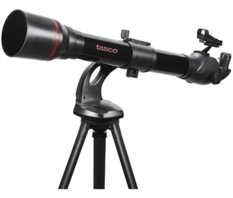 TASCO Spacestation 70x800mm Refractor AZ with Variable LED Red Dot Finderscope Telescope, black, one size (49070800)