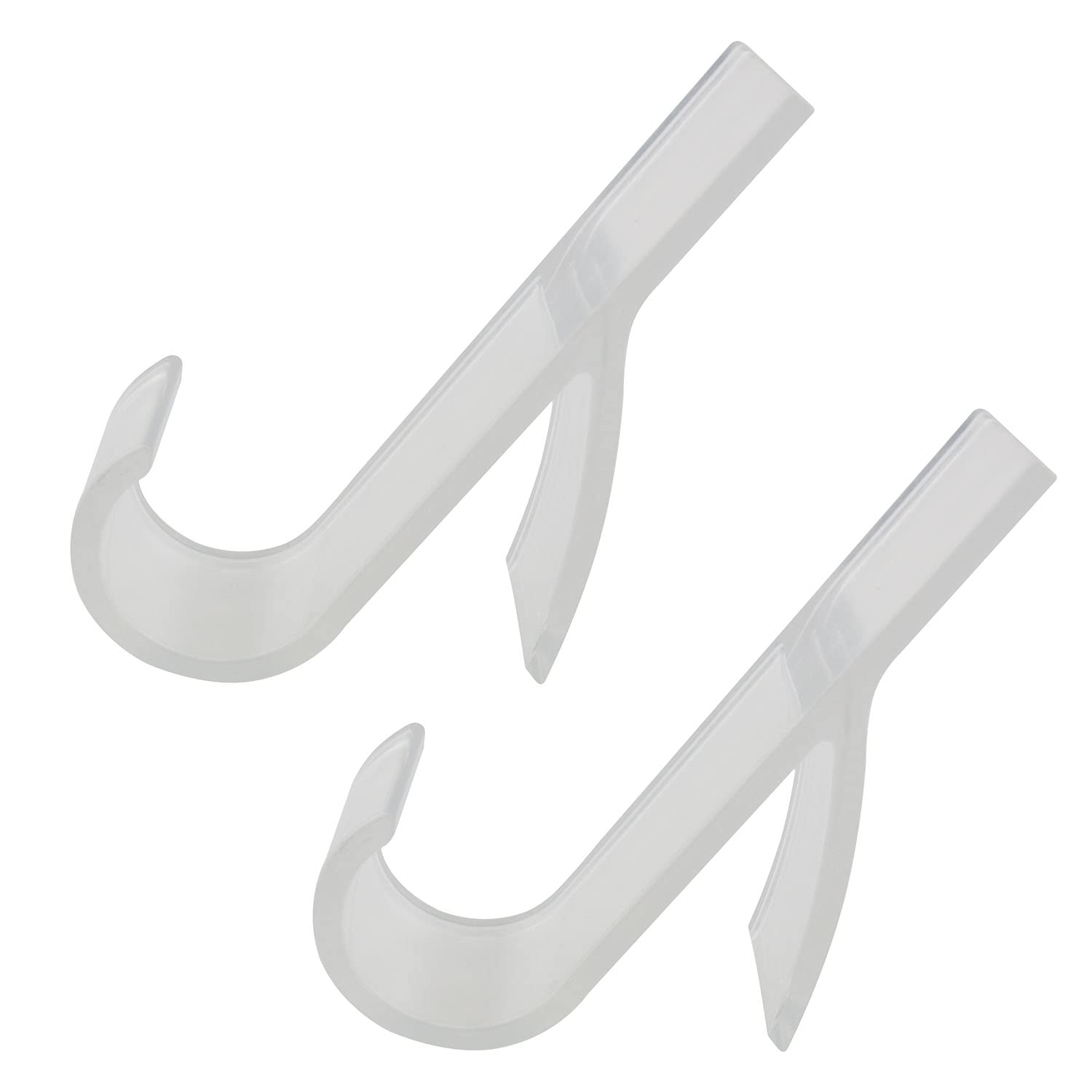 ZZHXSM 2pcs Heating Towel Radiator Hook Door Hook Clear Hanger for Heated Towel Rail Radiator Tubular Bath Hook Holders