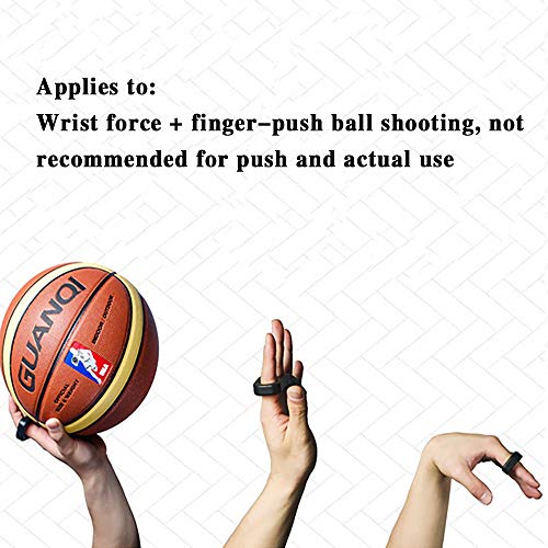 XCMY Silicone Basketball Shooting Trainer 3-Pack Suitable for Youth Adult Shooting Hand Correction Auxiliary Trainer (Black)