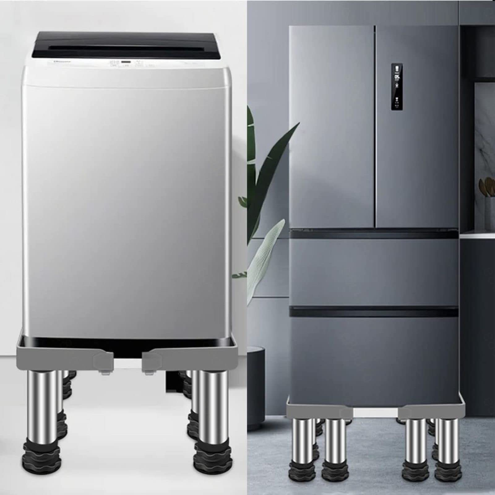 Water Cooler Stand, 12 Strong Legs Adjustable Length and Width,Can Hold Up to 660 Lbs Washer Dryer Base, for Dryers,Refrigerators (3-5 Days Delivery)