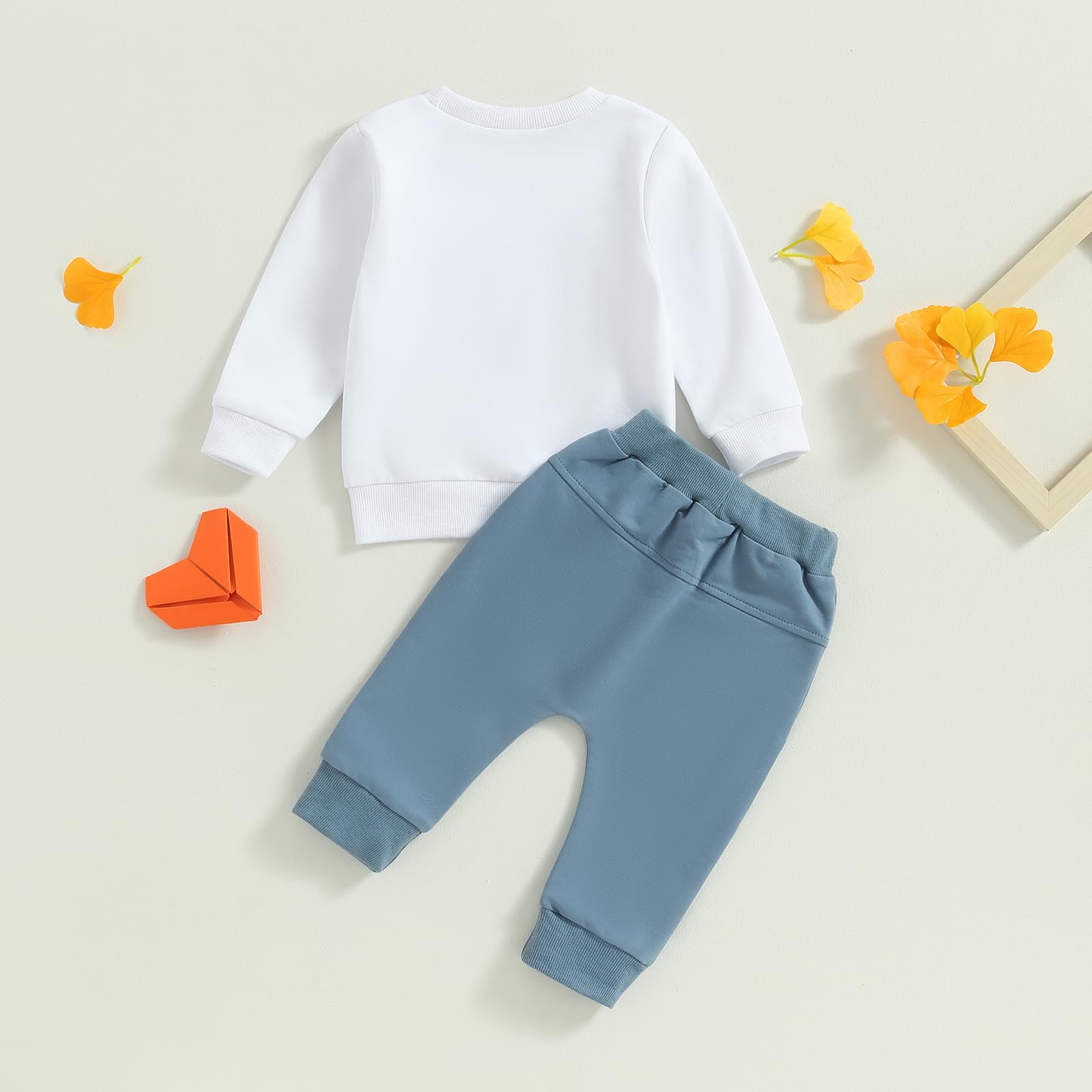 Toddler Baby Boy Clothes Mamas Boy Fall Winter Outfit Long Sleeve Letter Sweatshirt Plaid Jogger Pants Newborn Set (Mamas Boy White, 18-24 Months)