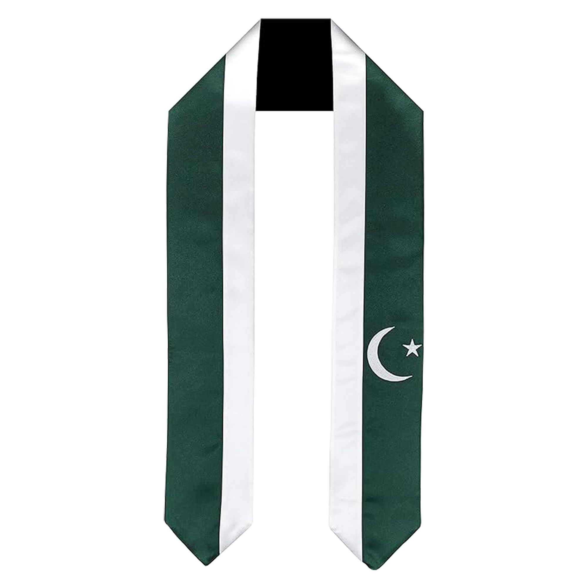 Vision Wear - Pakistan Flag Graduation Sash - Graduation Stole - International Flag theme - Embrace Your Heritage - Pakistani Flag - Pride & Honor Sash