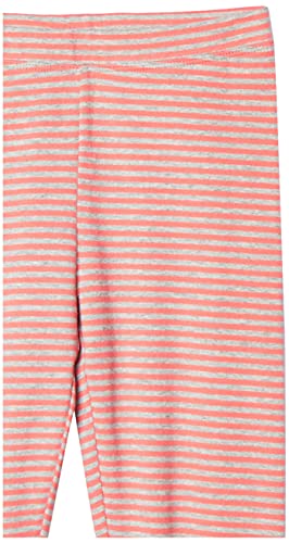 Spotted Zebra Girls' Cozy Fleece Leggings, Pack of 2, Black/Peach, Medium