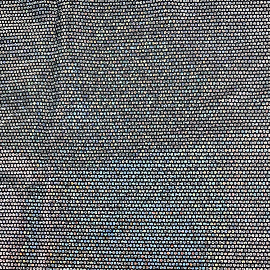 Texco Inc Solid 4-Way Stretch Poly Spandex on Disco, Lightweight, Home/DIY Projects,Apparel Fabric, Silver 1 Yard