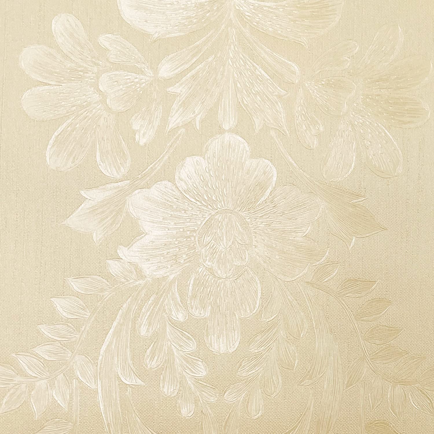 Yifely Yellow Flower Striped Shelf Paper Self-Adhesive Drawer Liner Covering Home School Study Desk 17.7 Inch by 9.8 Feet