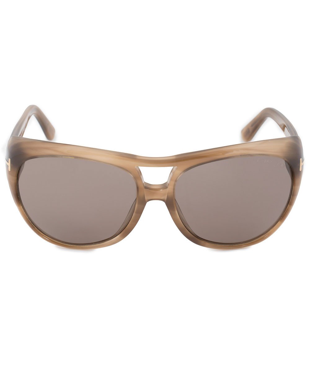 Tom Ford Sunglasses - Claudette / Frame: Brown Horn Lens: Brown