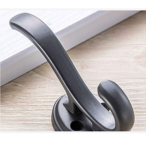 ZILZAL Metal Hooks for Hanging Hanger Wall Hanging on The Wall Behind The Door Stainless Steel Black 37 * 38 * 84Mm Coat Hook Coat Hook Single