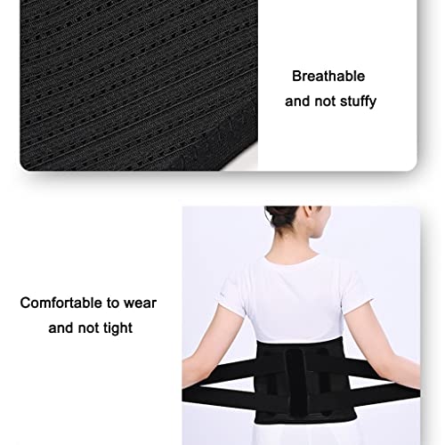 TANGIST Self-heating Back Support Brace, Adjustable Lower Lumbar Belt Pain Relief For Sciatica, Backache, Slipped Disc, Hernia, Spinal Stenosis, Spine Injury Prevention, Black (Size : XL/X-Large)