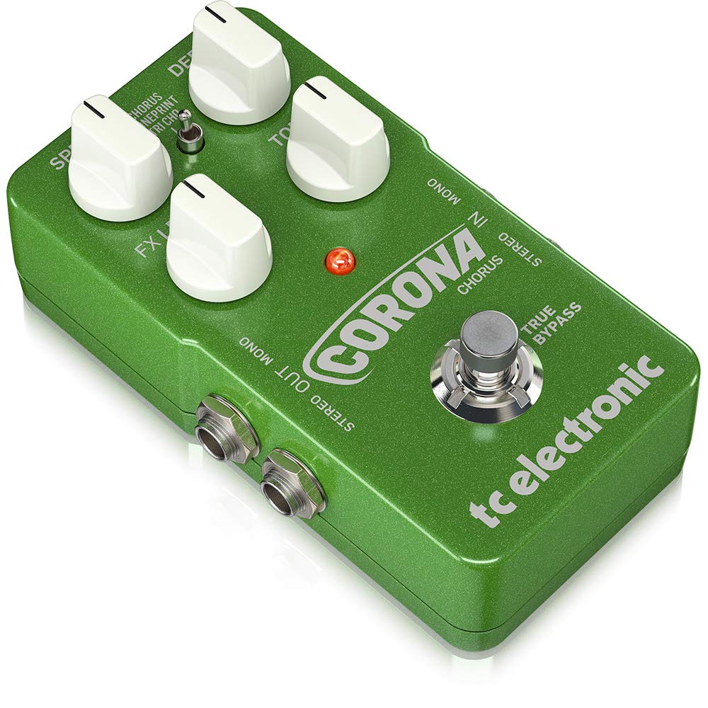 TC Electronic CORONA CHORUS TonePrint-Enabled Chorus Pedal with 2 Built-In Choruses, Tone Adjustment Control and Stereo I/O
