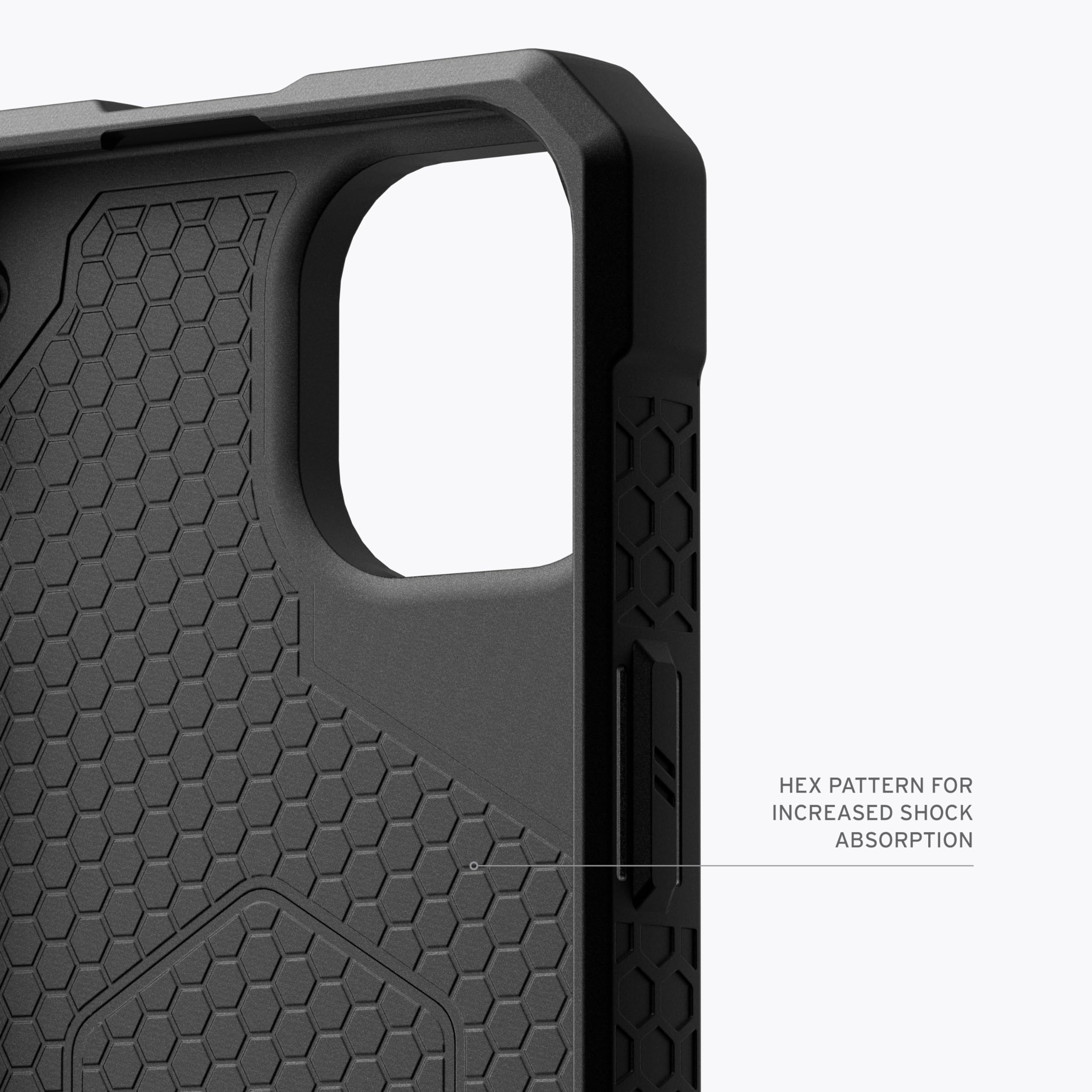 URBAN ARMOR GEAR UAG Case Compatible with iPhone 15 Plus Case 6.7" Monarch Pro Kevlar Black Built-in Magnet Compatible with MagSafe Charging Premium Rugged Military Grade Dropproof Protective Cover