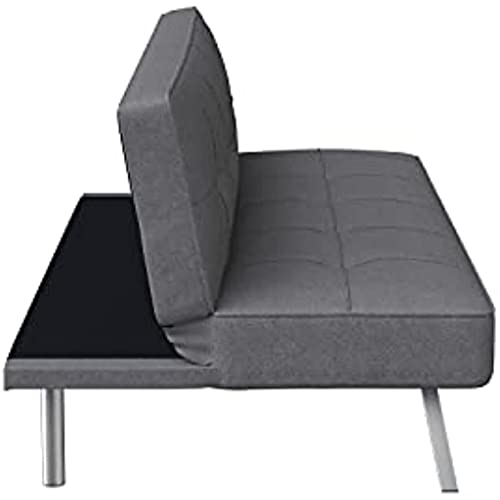 TBGFPO Convertible Sofa Bed, 66.1" W X 33.1" D X 29.5" H, Charcoal