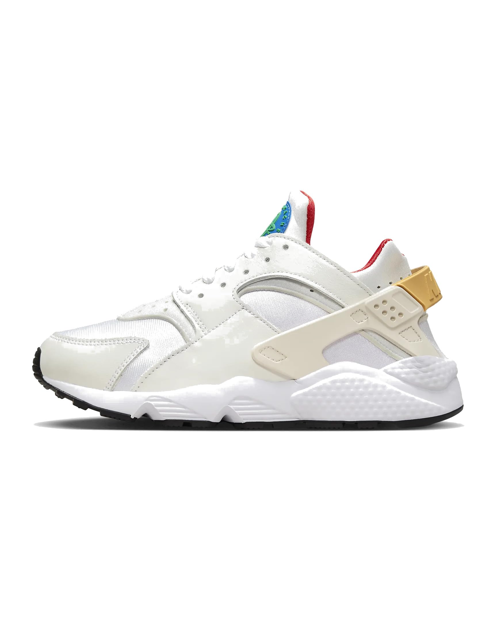 Women's AIR Huarache - Size 7 US - White/Green Topaz Gold