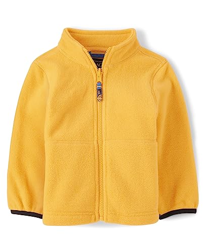 The Children's Place Baby Boys' and Toddler Heavy 3 in 1 Winter Jacket, Wind Water-Resistant Shell, Fleece Inner, Construction, 2T
