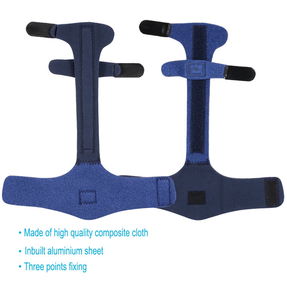 ZJchao Finger Extension Splint, Finger Brace Adjustable Fixing Belt Hand Support for Straightening Curved Finger Fractures Care Locked Stenosing Tenosynovitis Tendon Release Pain Relief
