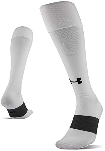 Under Armour Unisex UA Soccer Solid Over-The-Calf Socks LG White