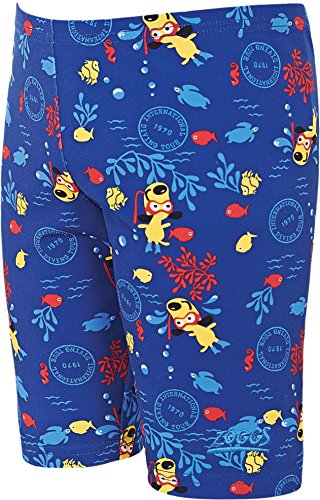 Zoggs Boys' Diving Dog Mini Jammer, Blue/Multi-Colour, y1