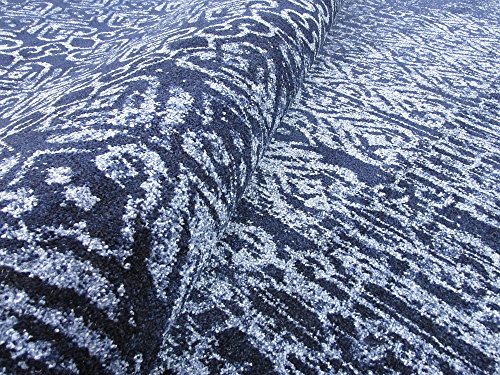 Unique Loom Del Mar Collection Area Rug - Jennifer (10' 6" x 16' 5" Rectangle, Blue/ Navy Blue)