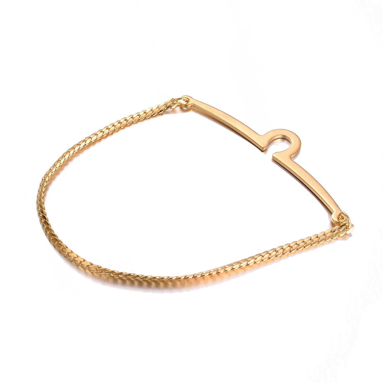 Yoursfs Gold Tie Chain for Men Gold Plated Single Loop Tie Bar/Pin/Clasp Chain Mens