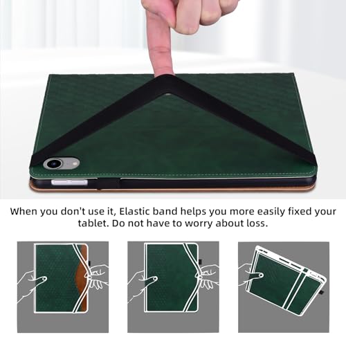 Varohix Case for iPad Mini 5 2019, iPad Mini 4 2015 PU Leather Folio Case Protective Cover Multi-Angle Viewing Stand with Pencil Pocket for iPad Mini 5/4/3/2/1-Retro Green