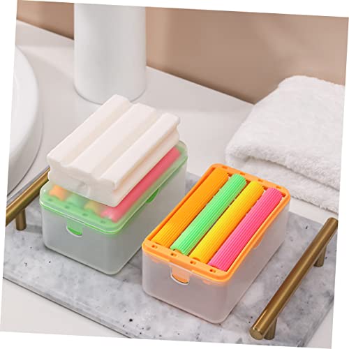 ULTECHNOVO 3pcs Multifunctional Soap Box Soap Dish for Bathroom Soap Dishes for Bar Soap Laundry Soap Dispenser Small Soap Container Foaming Bar Soap Dispenser Plastic Tool Household
